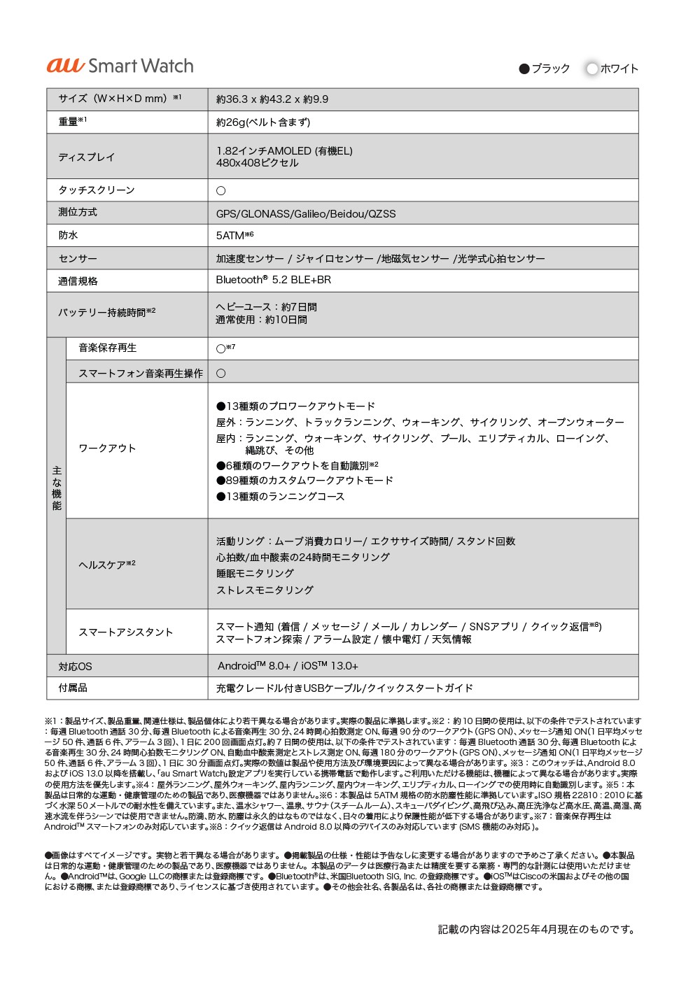 au Smart Watch | au +1 collection | au