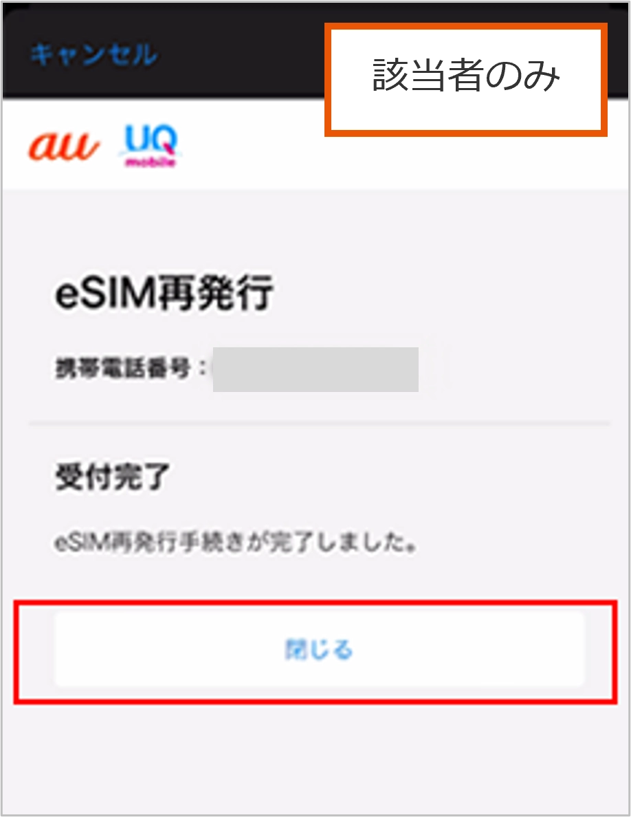 eSIM：機種の変更／eSIM再発行／eSIM転送のお手続き | au
